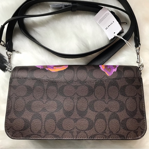 Coach | Bags | Coach Morgan Shoulder Bag In Signature Canvas With Rose Print | Poshmark